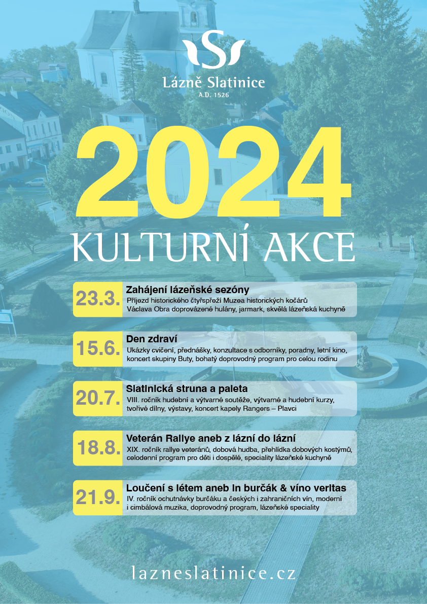 Kulturní akce 2024 - Lázně Slatinice